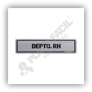 Placa De Sinalização Departamento RH ⋆ Placa Fácil